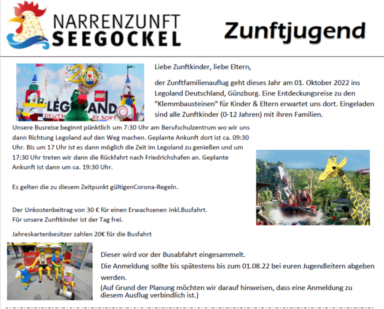 Homepage der Narrenzunft Seegockel Friedrichshafen